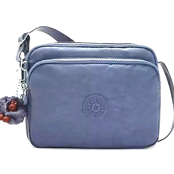 Kipling | Bags | Kipling Blue Crossbody Bag With Monkey Keychain | Poshmark